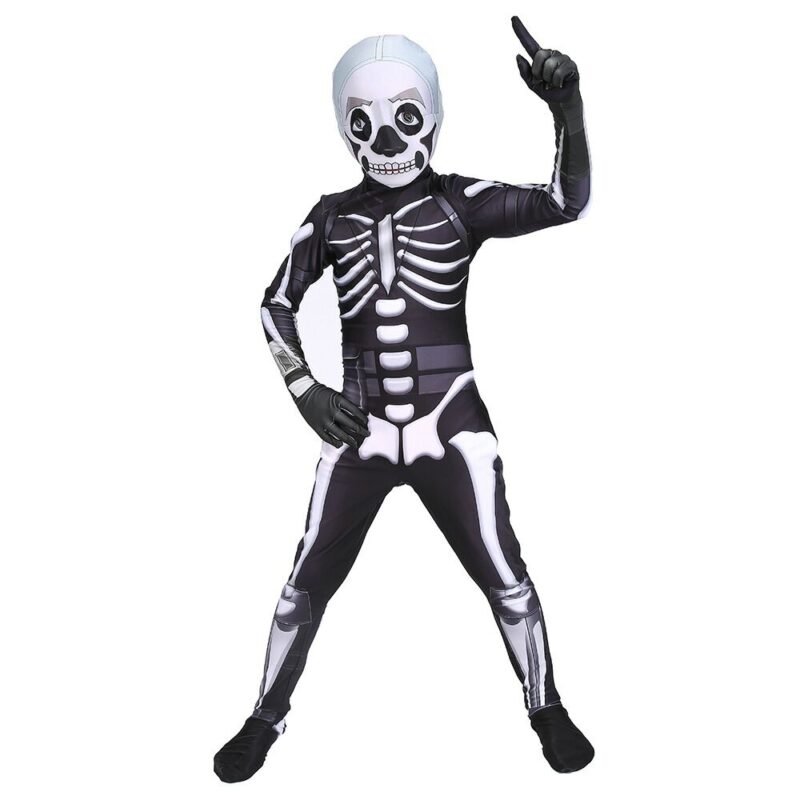 Halloween Fortress Night Skull Trooper Skeleton Cosplay Zentai Costume ...